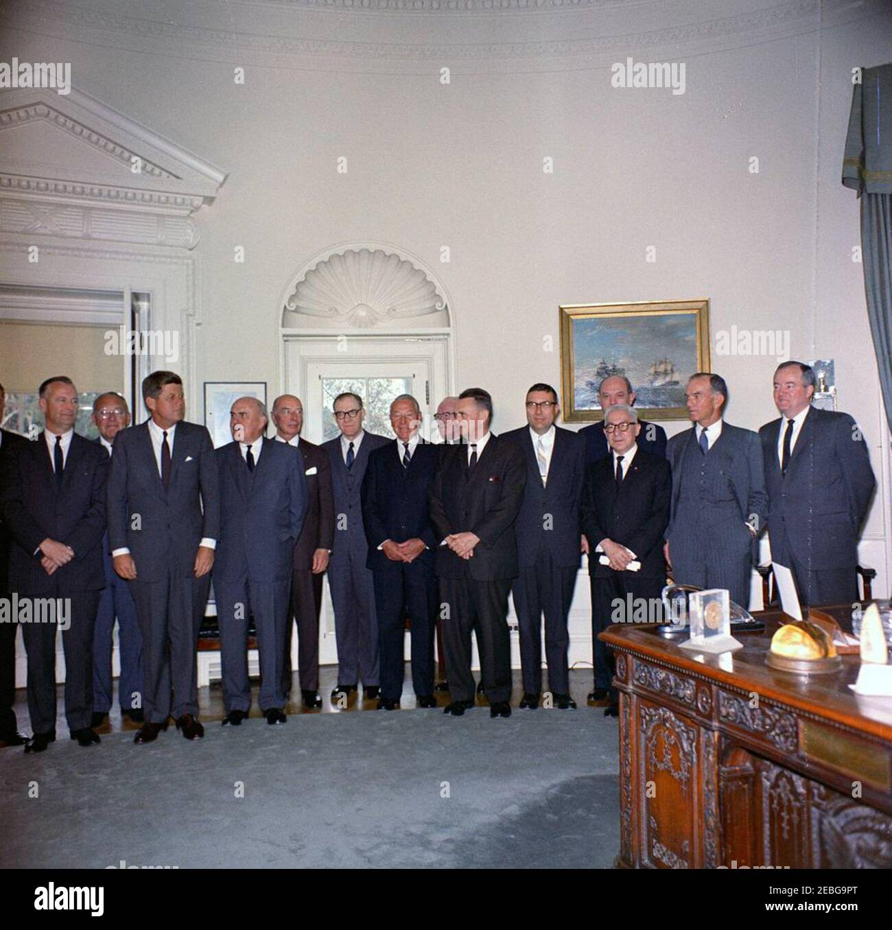 Hubert humphrey in military ceremony hi-res stock photography and ...
