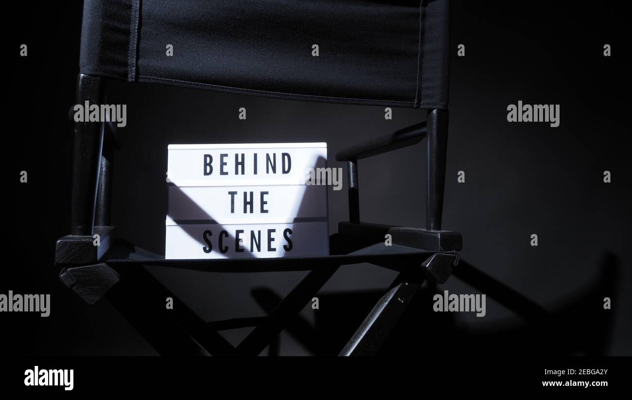 Behind the scenes letterboard text on Lightbox or Cinema Light box ...