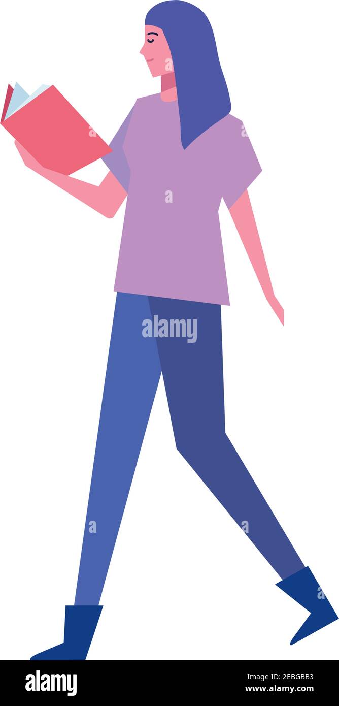 Lady reader Stock Vector Images - Alamy