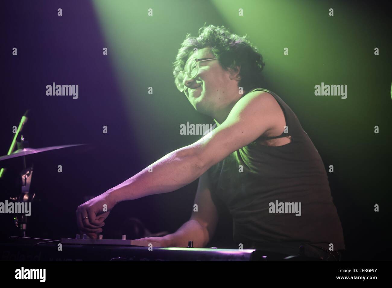 James Petralli of Bop English performing live on stage at Oslo in ...