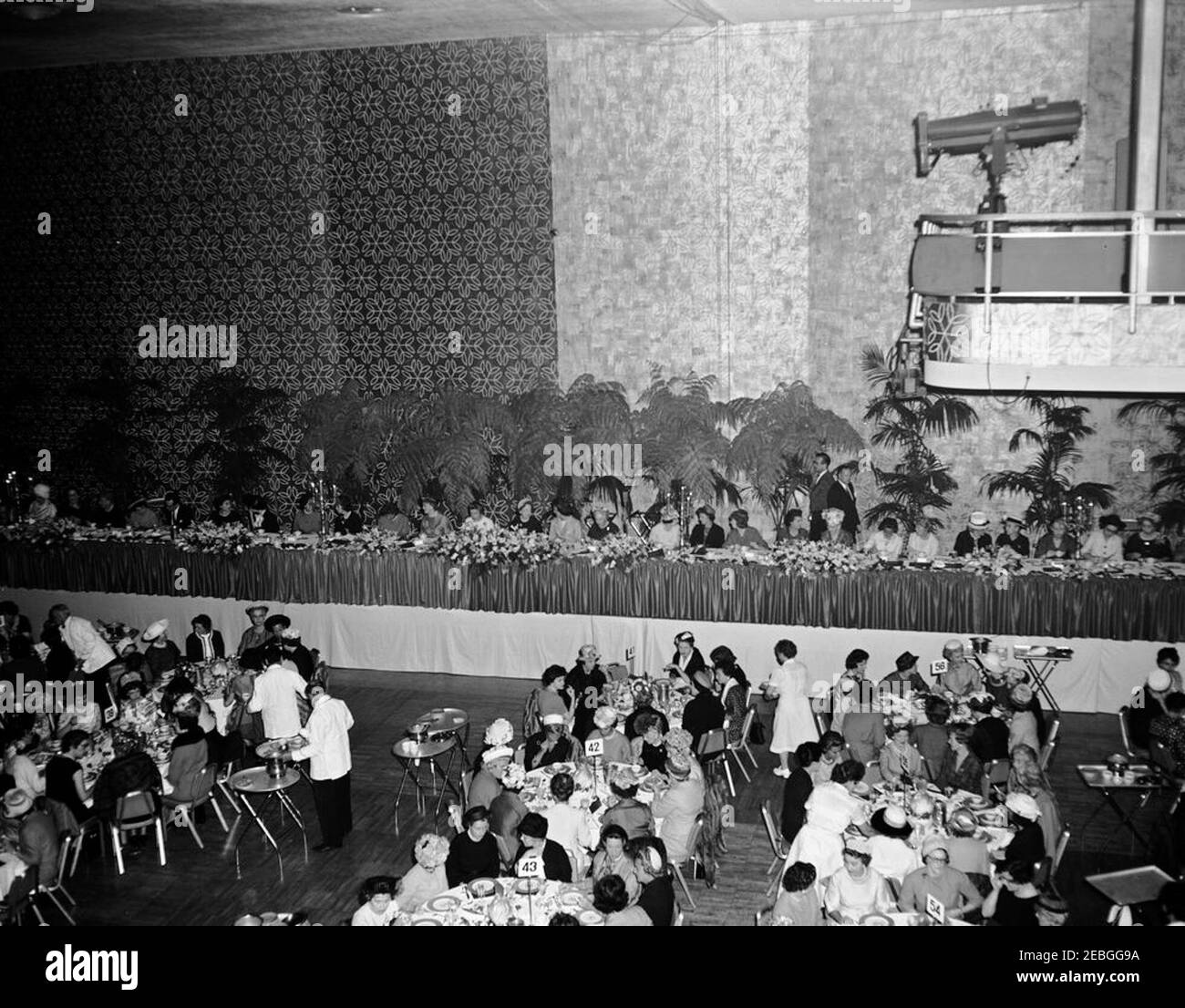 First Lady Jacqueline Kennedy (JBK) attends Congressional Club Luncheon ...