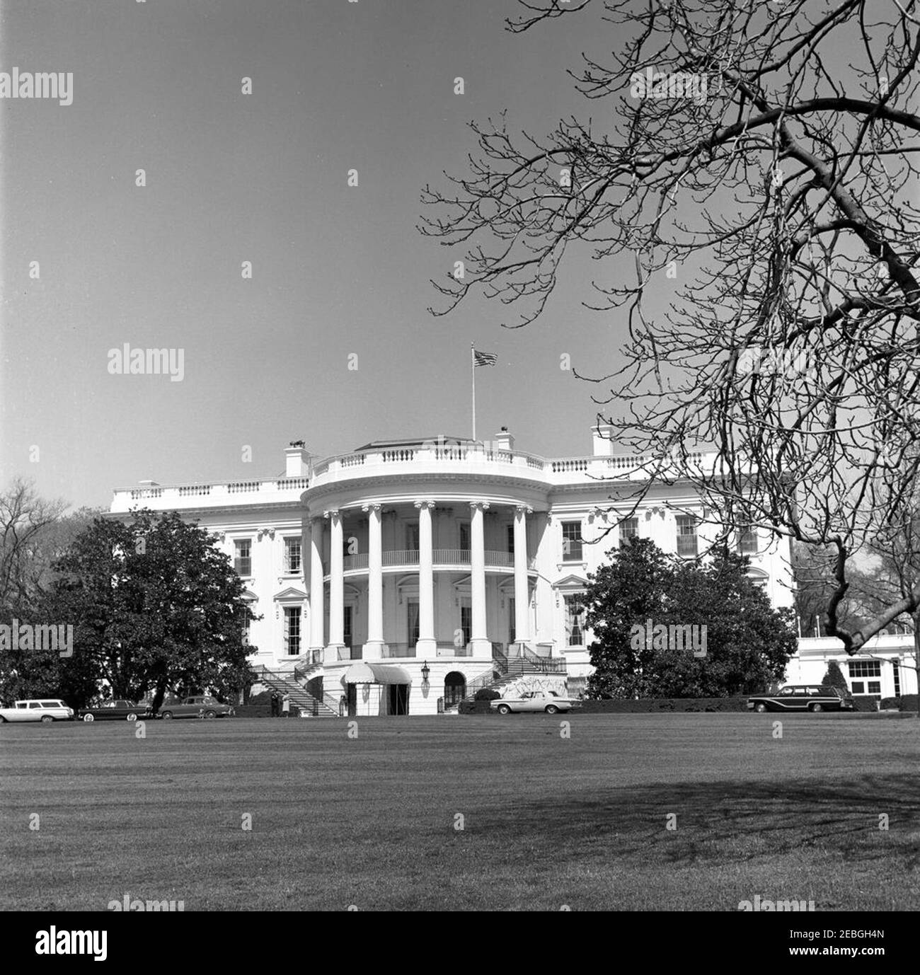 White House Exterior: South Front. View of the South Front of the White ...