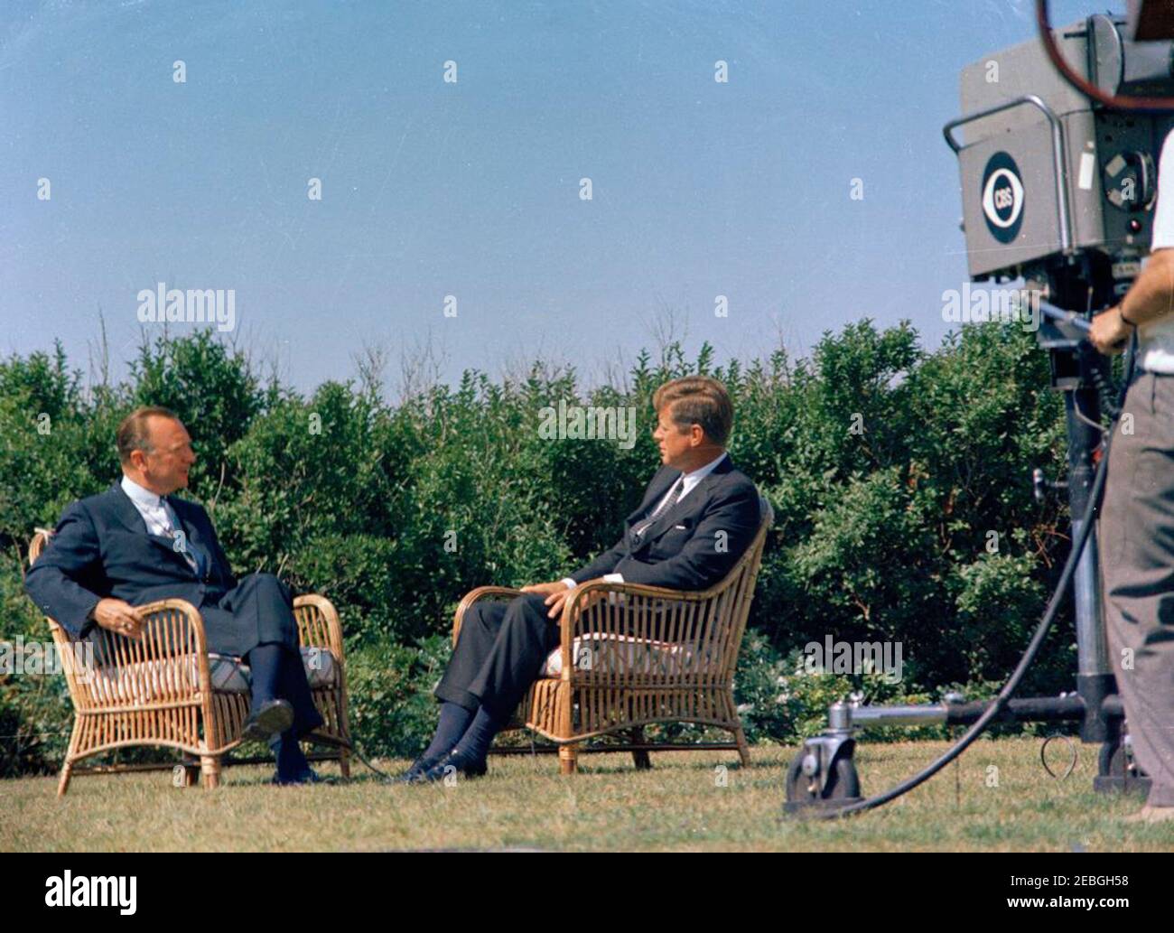 Labor Day weekend at Hyannis Port: Interview with Walter Cronkite, CBS ...