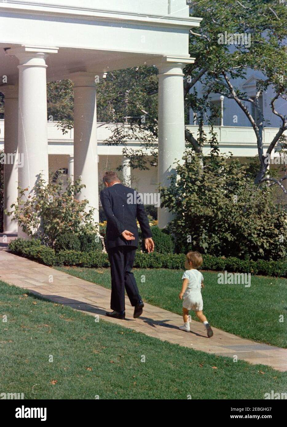 President Kennedy with John F. Kennedy, Jr. (JFK, Jr.). President John ...