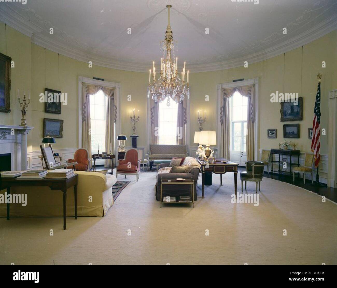 White House Rooms: State Dining Room, Cross Hall, East Room, Second ...