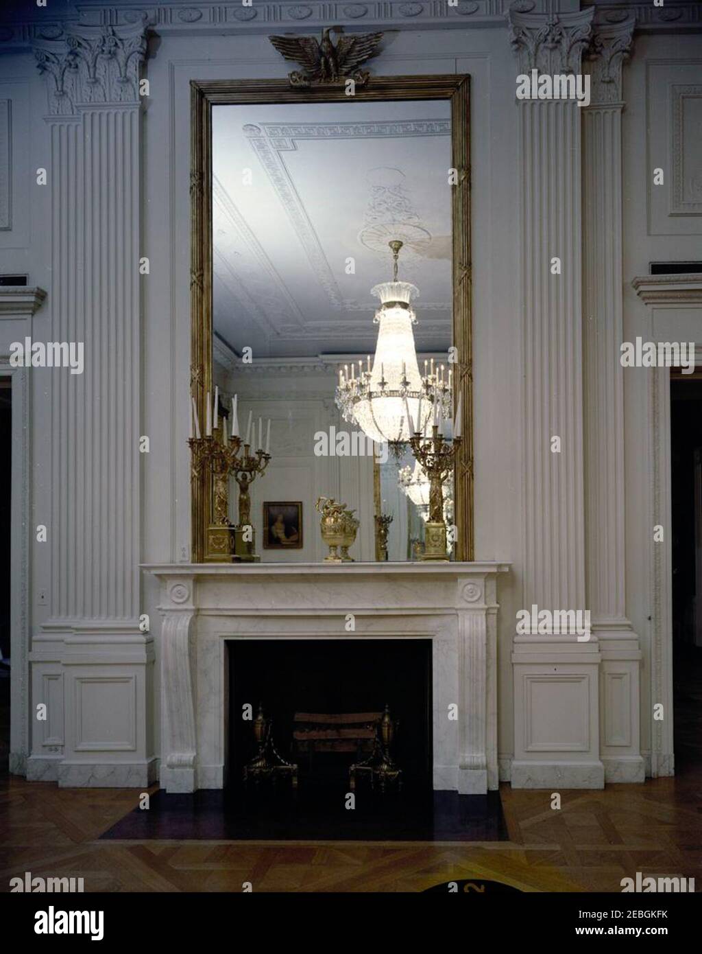 White House Rooms: State Dining Room, Cross Hall, East Room, Second ...