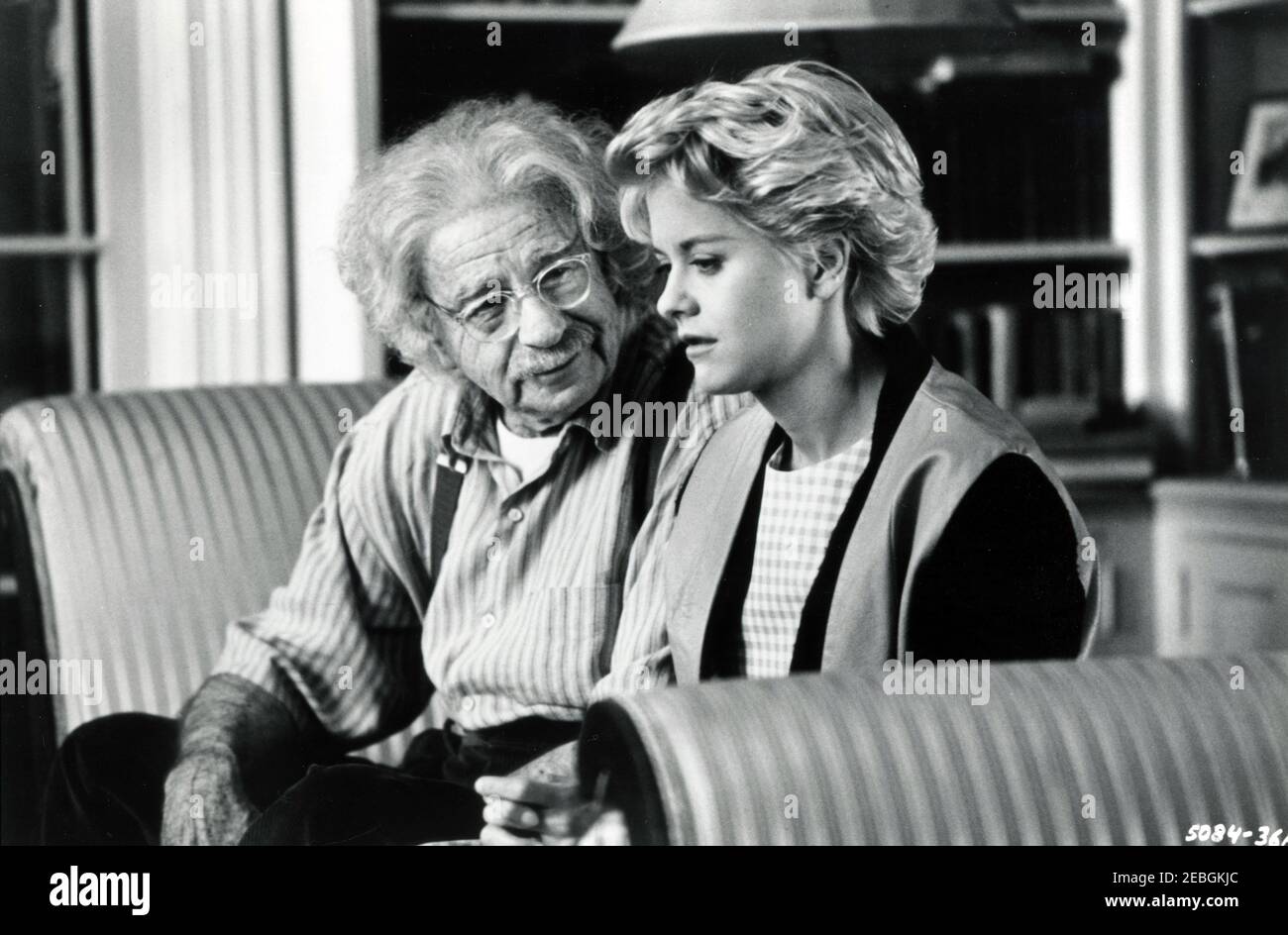 Los Angeles.CA.USA. Walter Matthau (as Albert Einstein) and Meg Ryan in ...