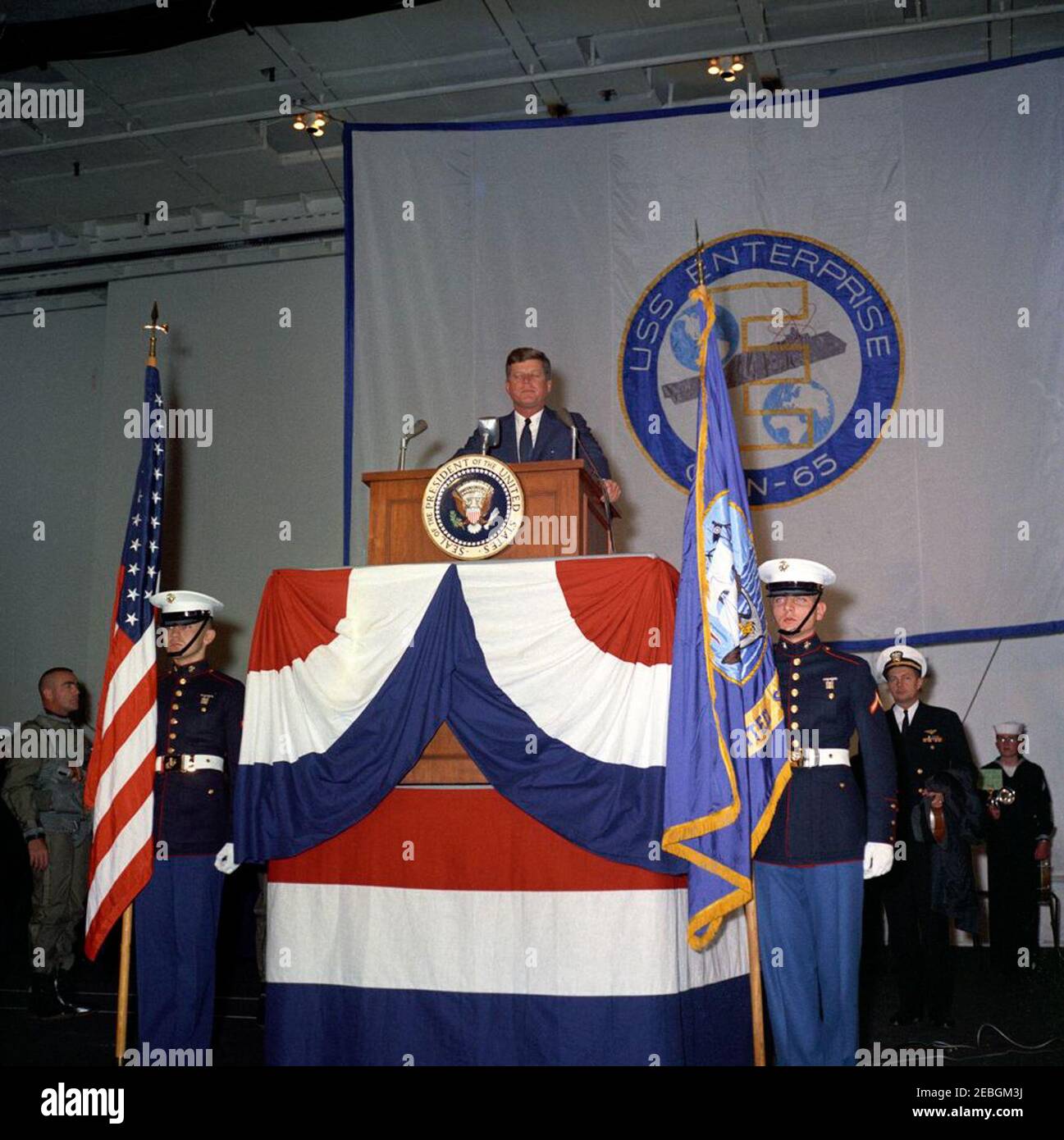 Visit to the Atlantic Fleet: President Kennedy views fleet ...