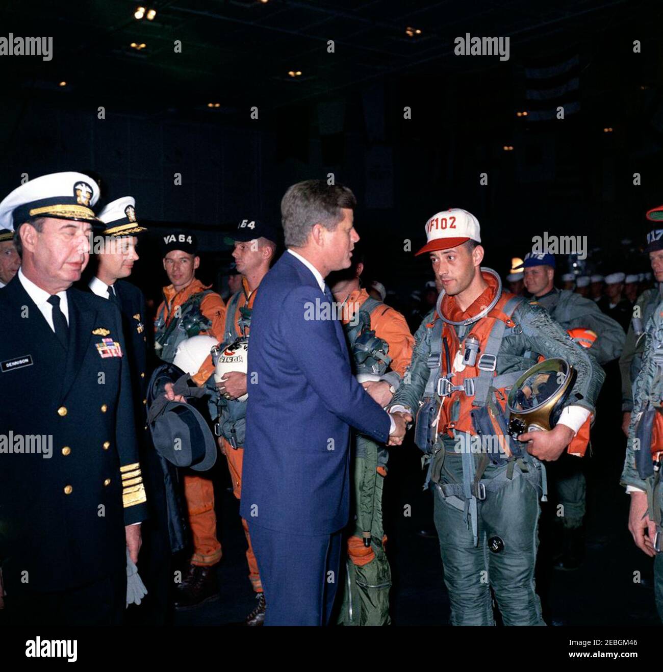 Visit to the Atlantic Fleet: President Kennedy views fleet ...