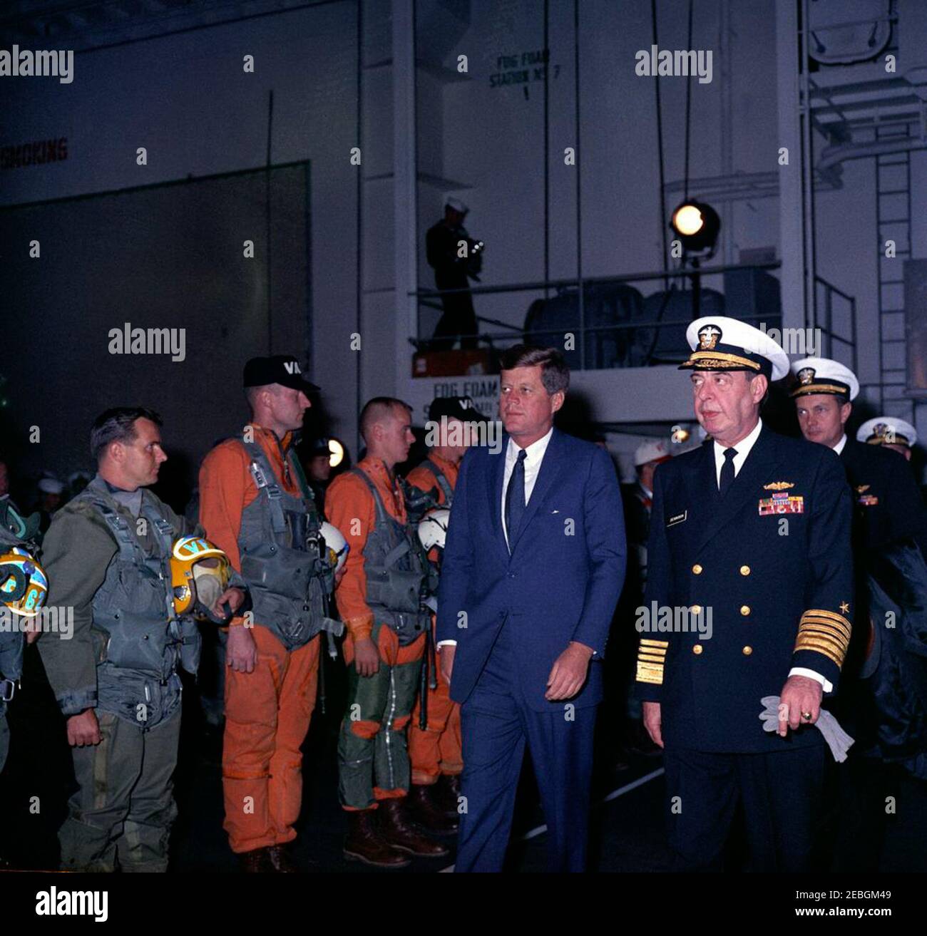 Visit to the Atlantic Fleet: President Kennedy views fleet ...