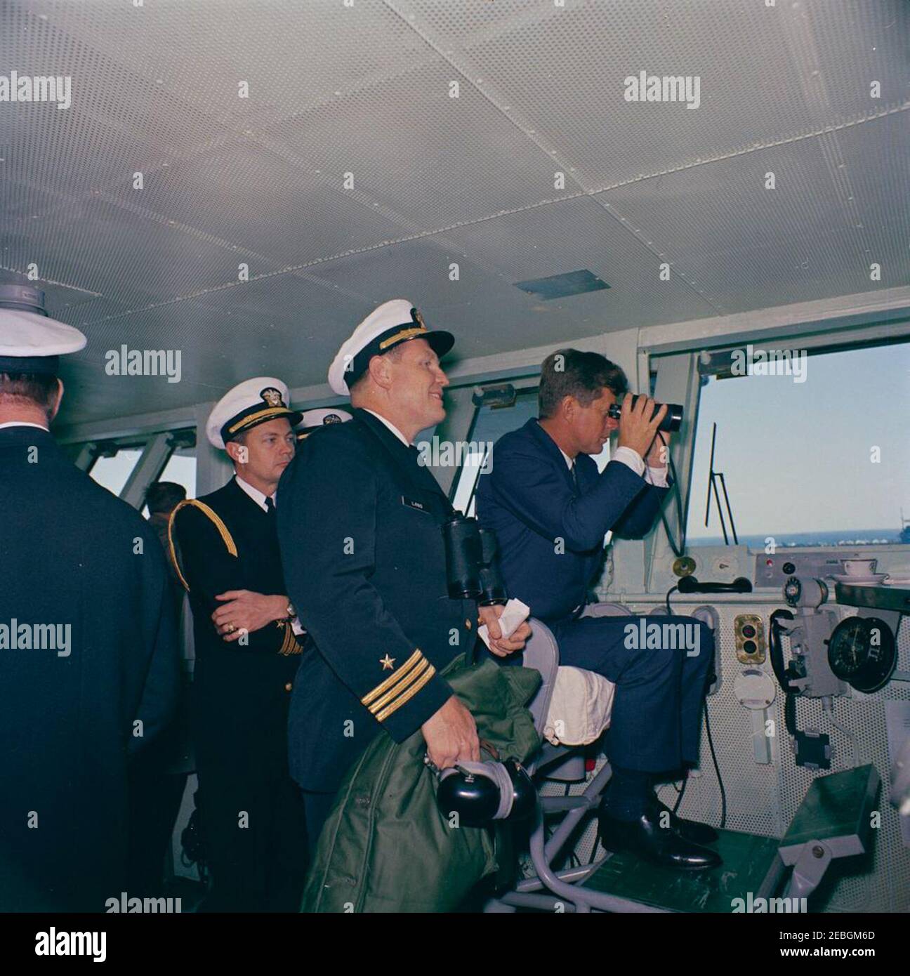 Visit to the Atlantic Fleet: President Kennedy views fleet ...