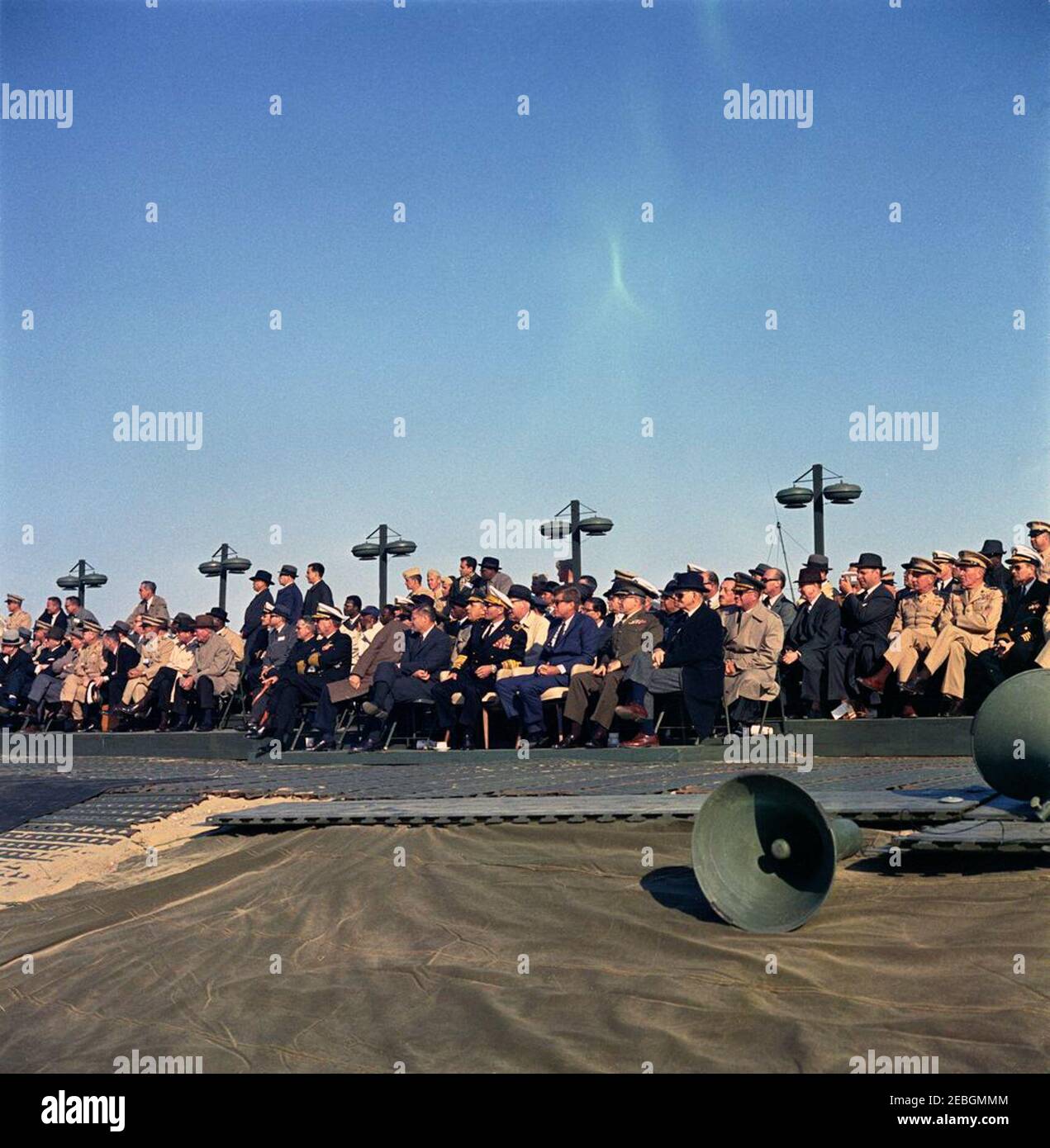 Visit to the Atlantic Fleet: President Kennedy views Marine Corps ...