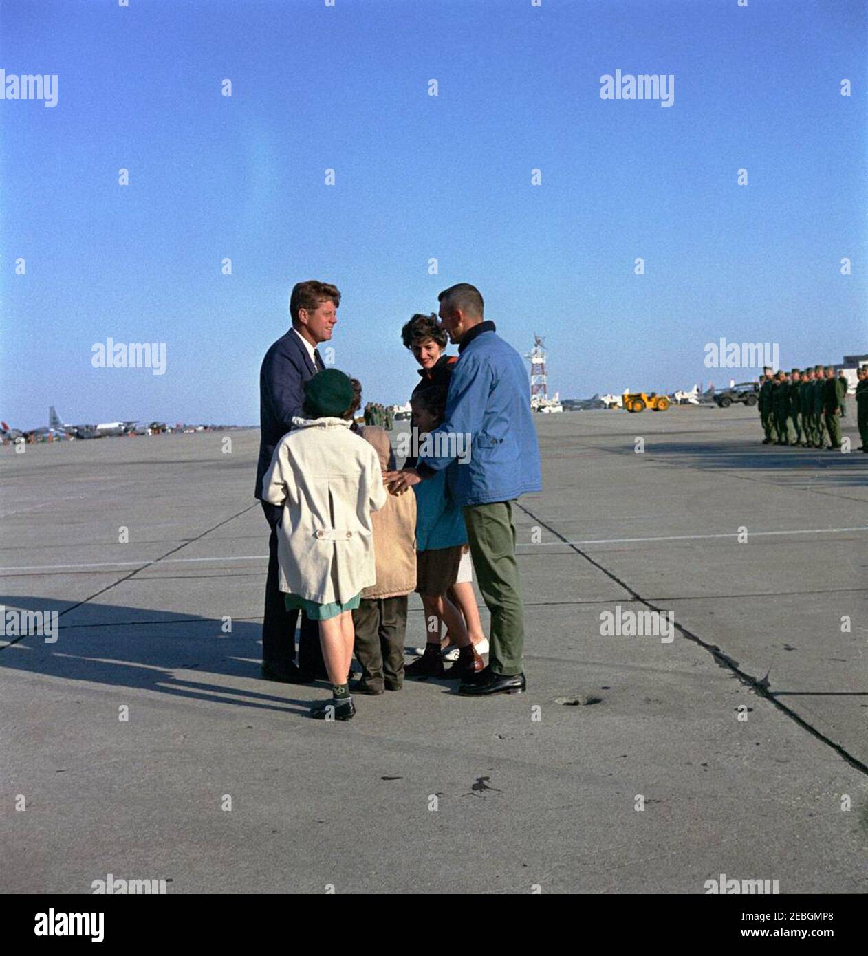 Visit to the Atlantic Fleet: President Kennedy views Marine Corps ...