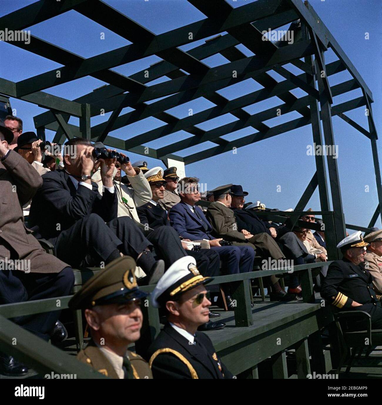Visit to the Atlantic Fleet: President Kennedy views Marine Corps ...