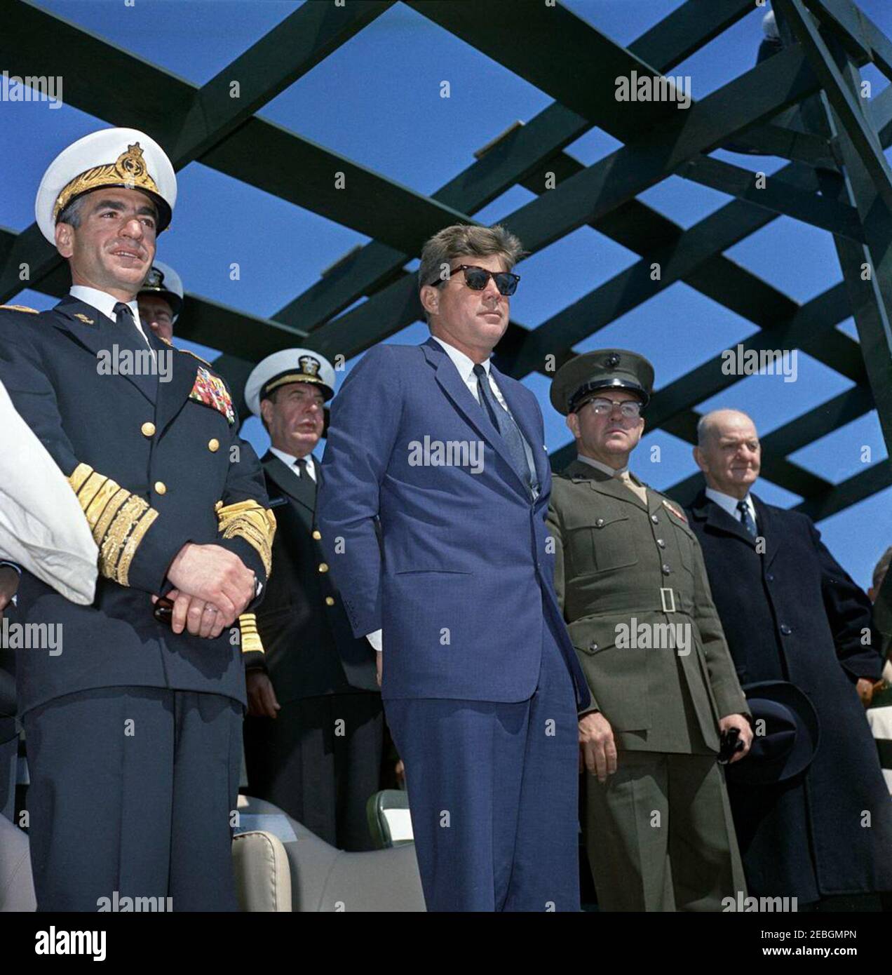 Visit to the Atlantic Fleet: President Kennedy views Marine Corps ...