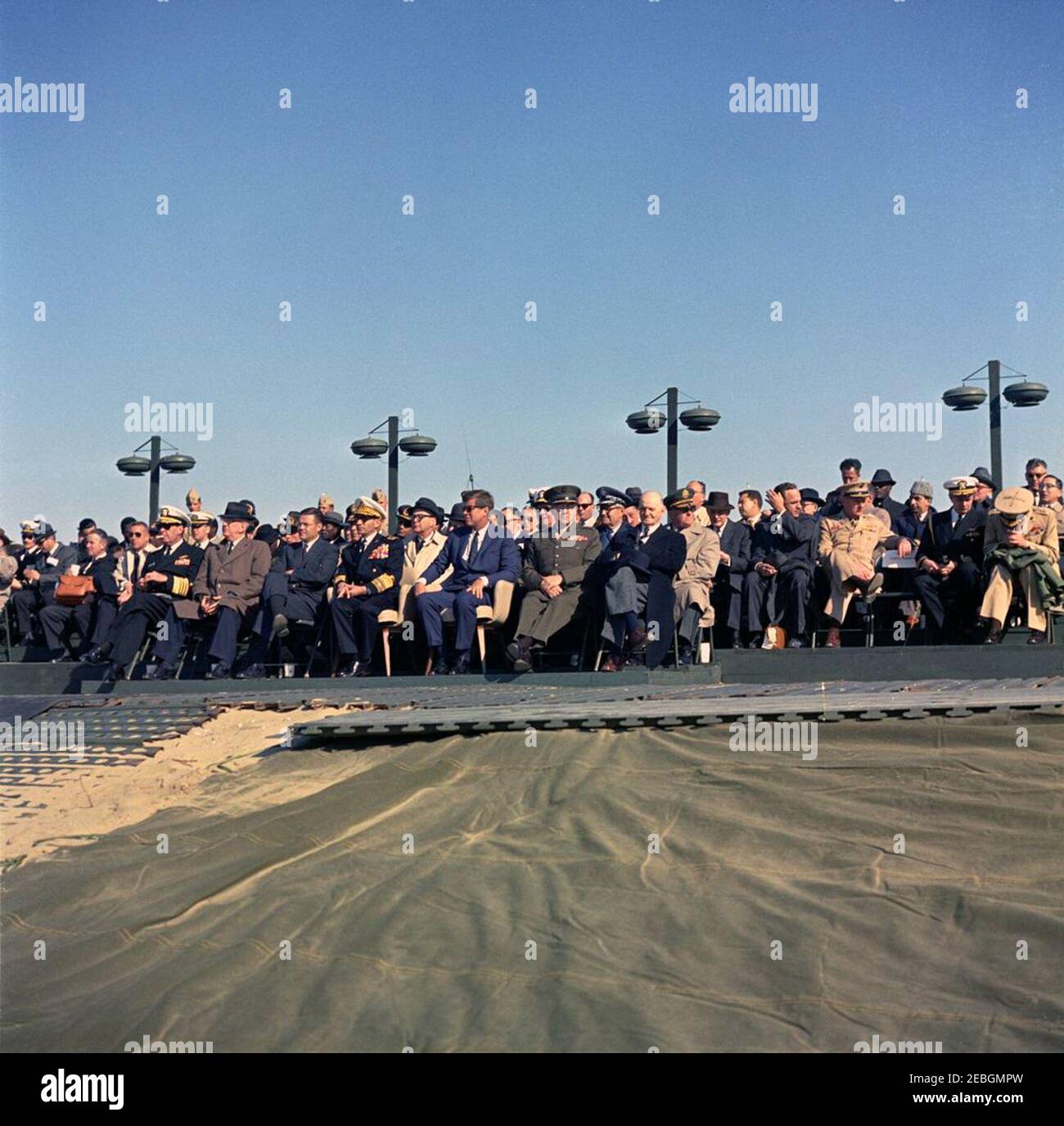 Visit to the Atlantic Fleet: President Kennedy views Marine Corps ...