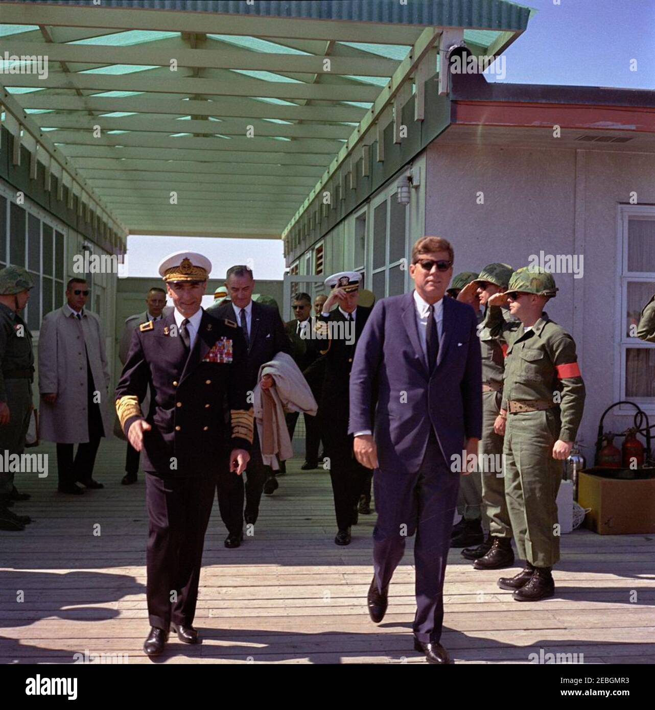 Visit to the Atlantic Fleet: President Kennedy views Marine Corps ...