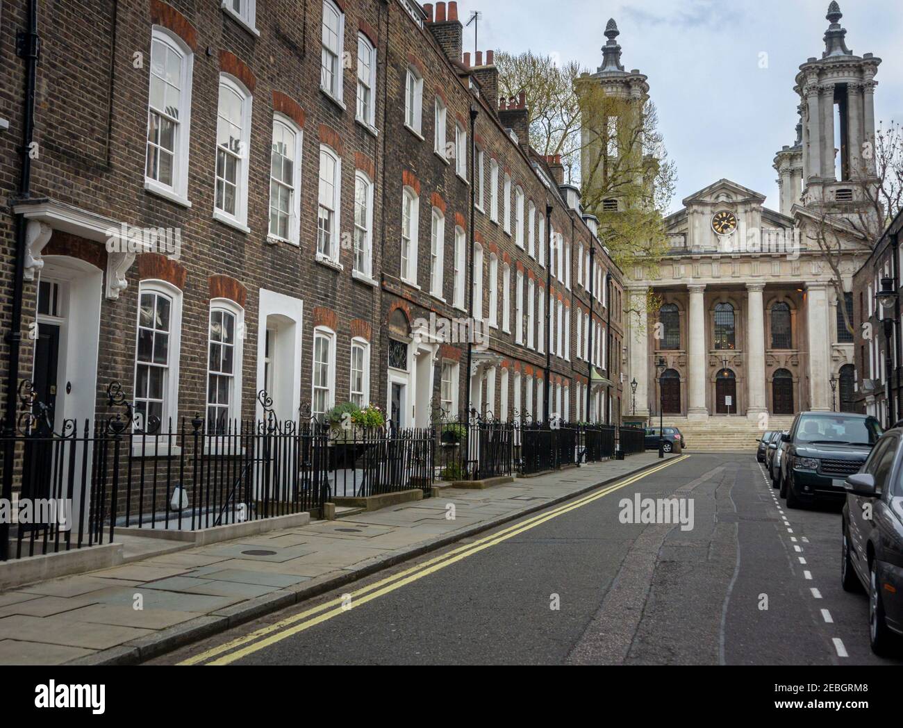 Street view of Lord North Street, looking towards Saint John's Smith ...