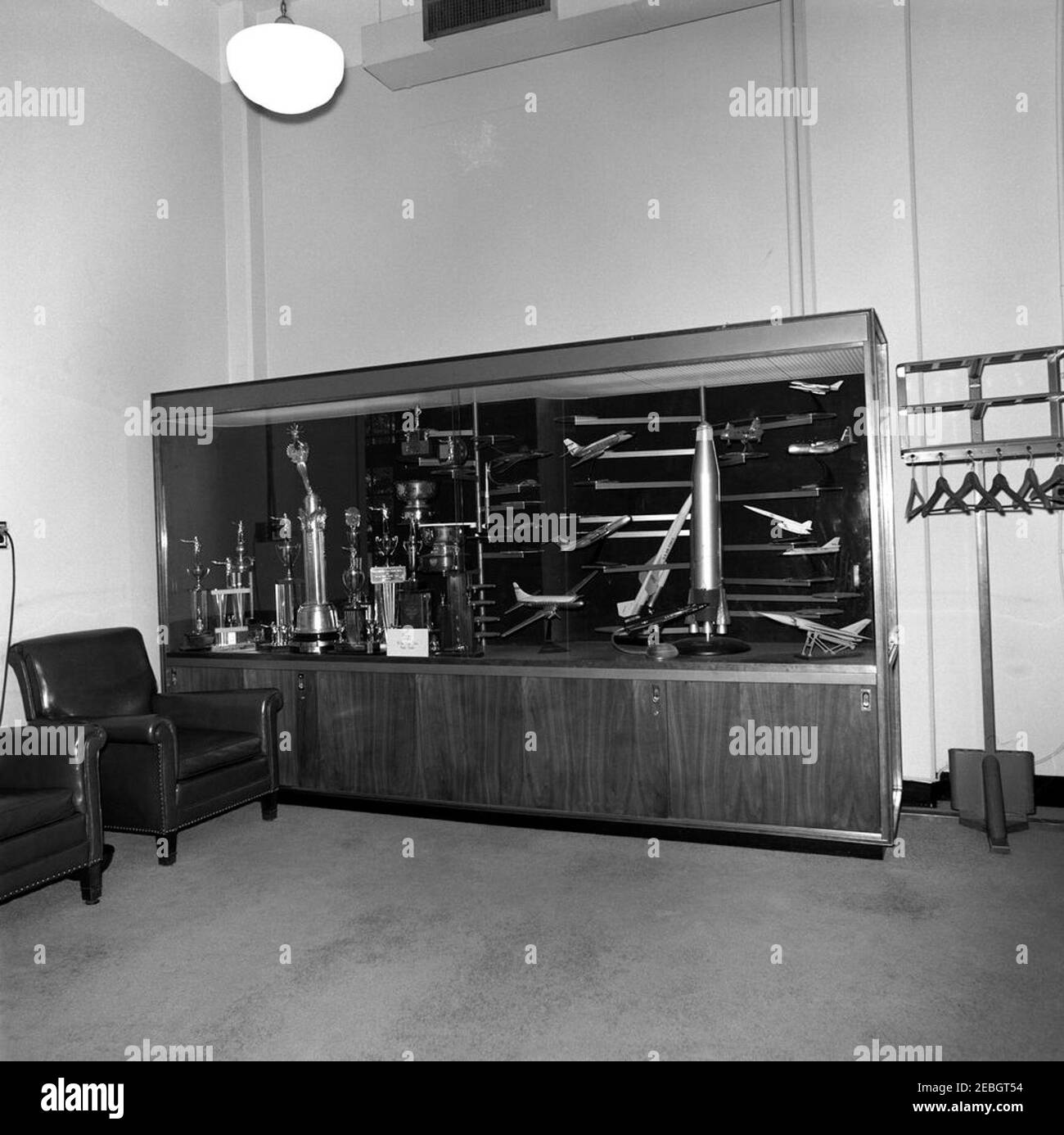 Display case in East Wing Lobby. View of a display case in the East ...
