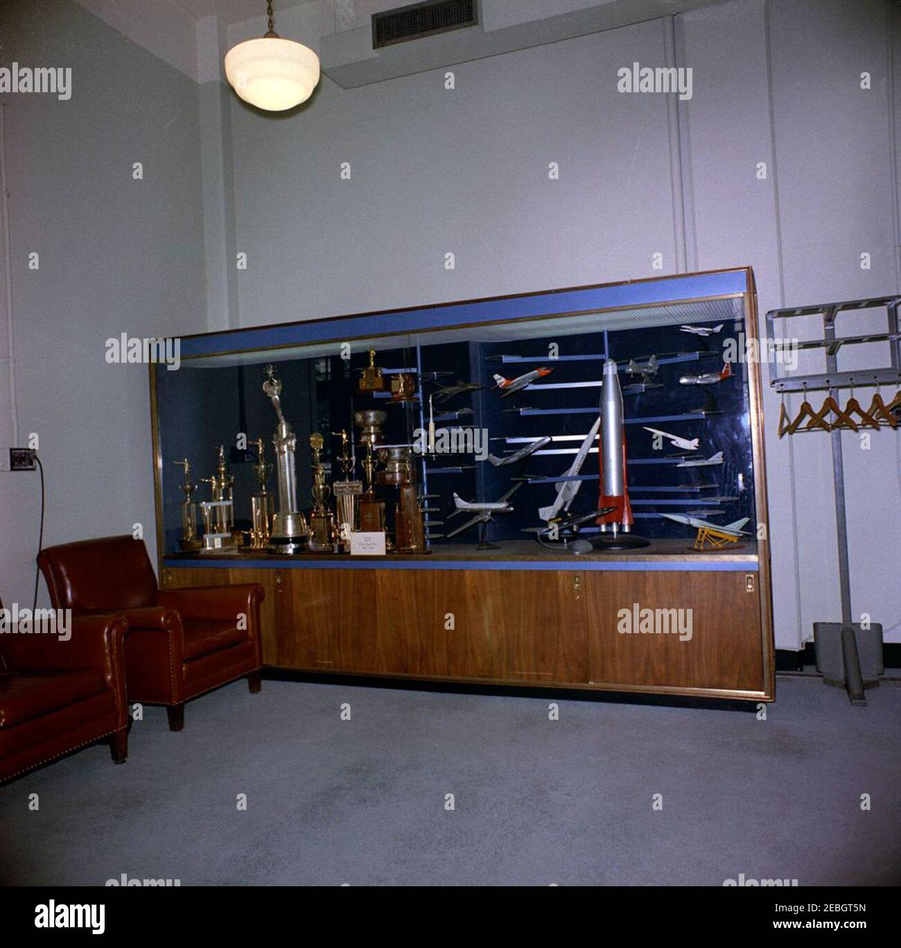 Display case in East Wing Lobby. View of a display case in the East ...