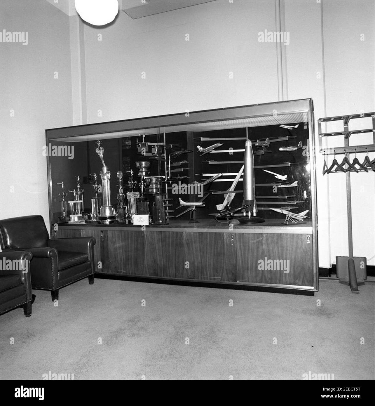Display case in East Wing Lobby. View of a display case in the East ...