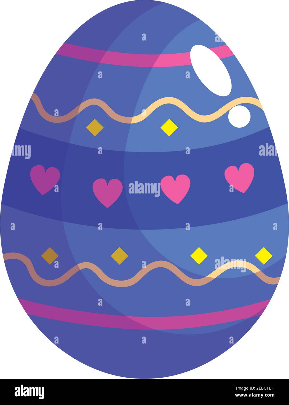 Painted easter egg hearts hi-res stock photography and images - Alamy