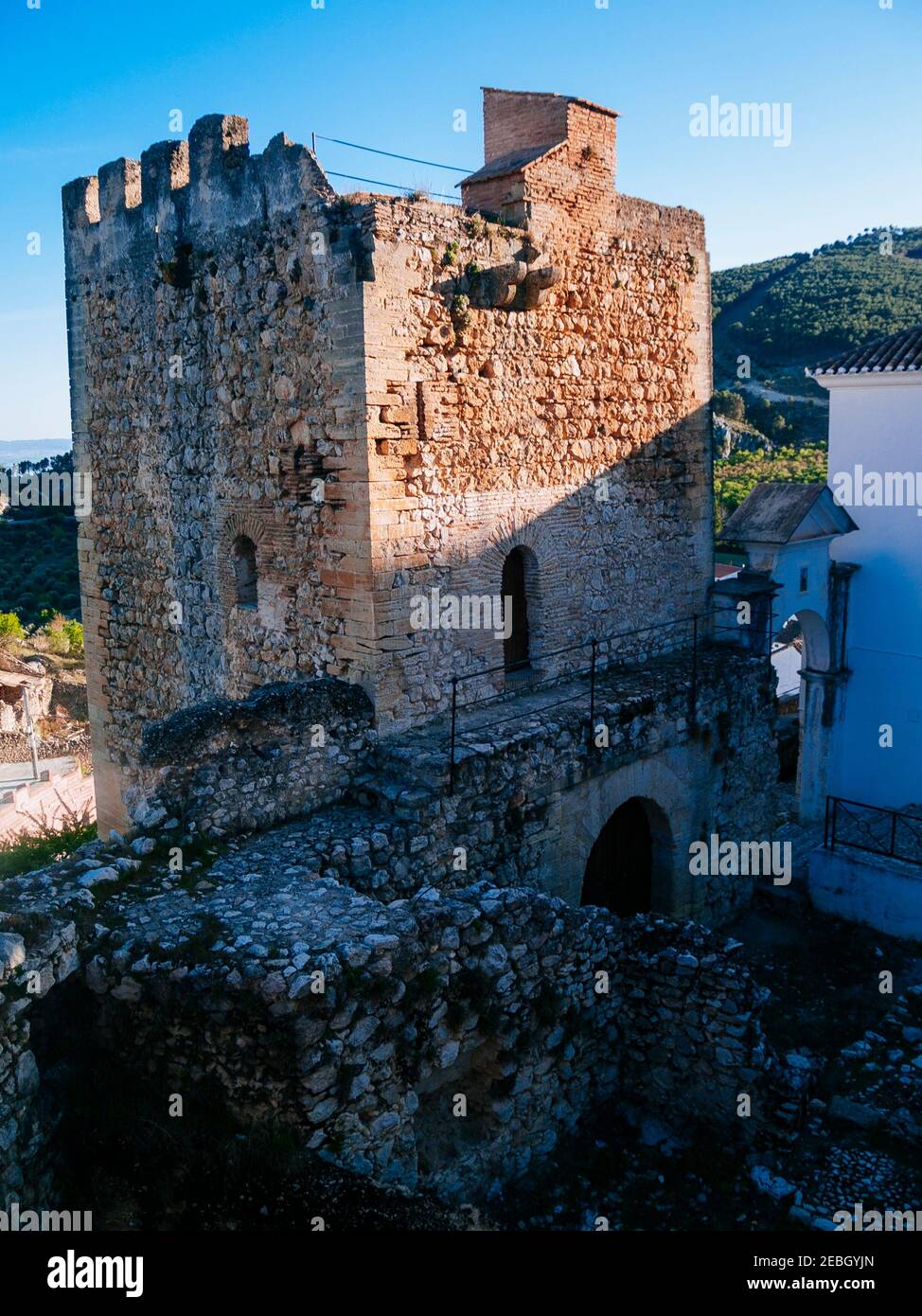 Homage Tower. The castle of Moclin. Ruins of the Castle. Moclín ...