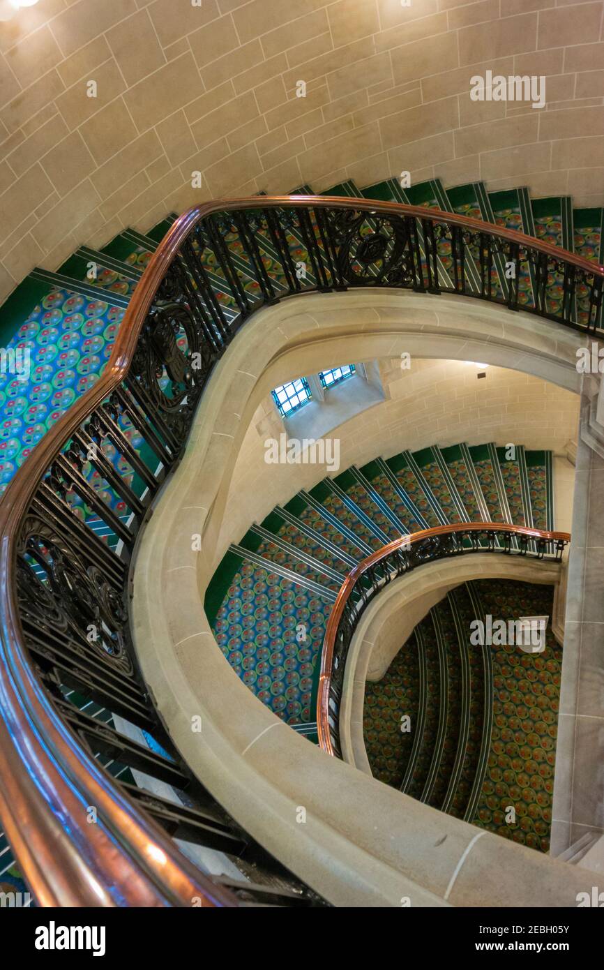 Spiral staircase inside The Supreme Court, Parliament Square ...