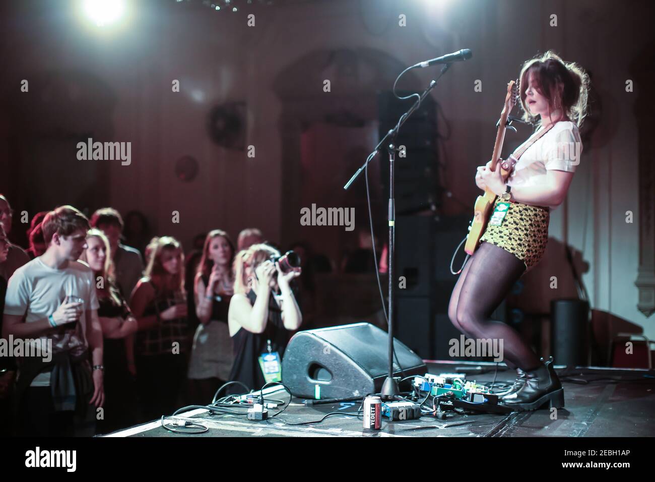 Stina Tweeddale of Honeyblood performing live on stage during the ...