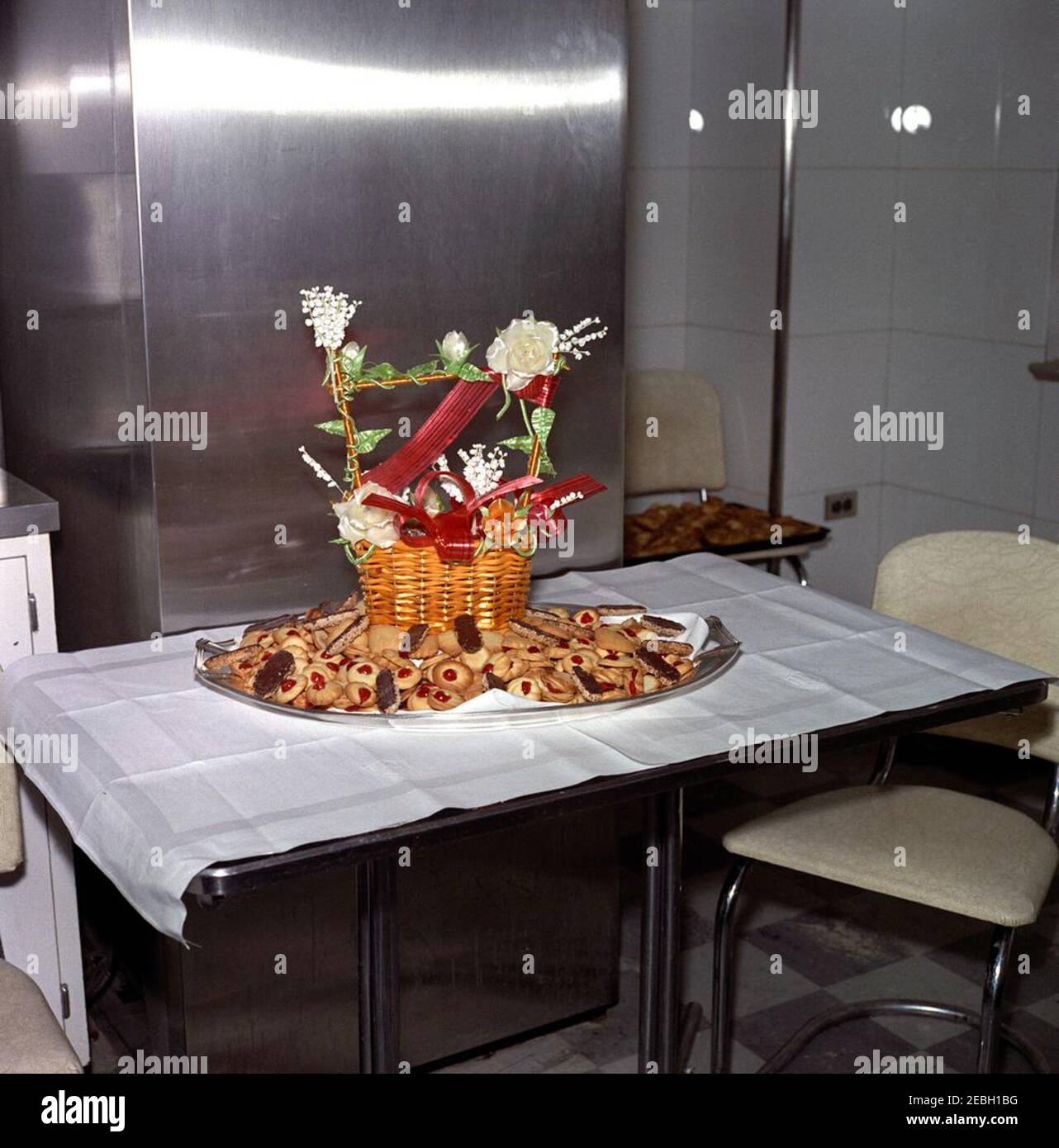 White House Chef Renu00e9 Verdon, Assistant Chef Julius Spessot, and ...