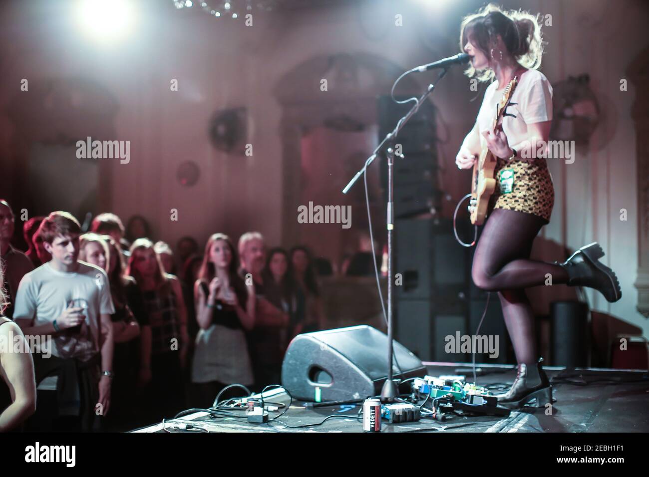 Stina Tweeddale of Honeyblood performing live on stage during the ...