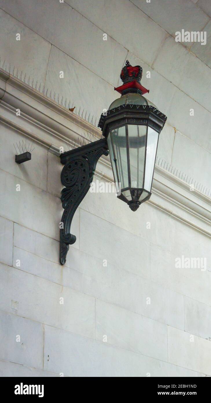 Ornate lantern with a crown on top, London, UK Stock Photo - Alamy