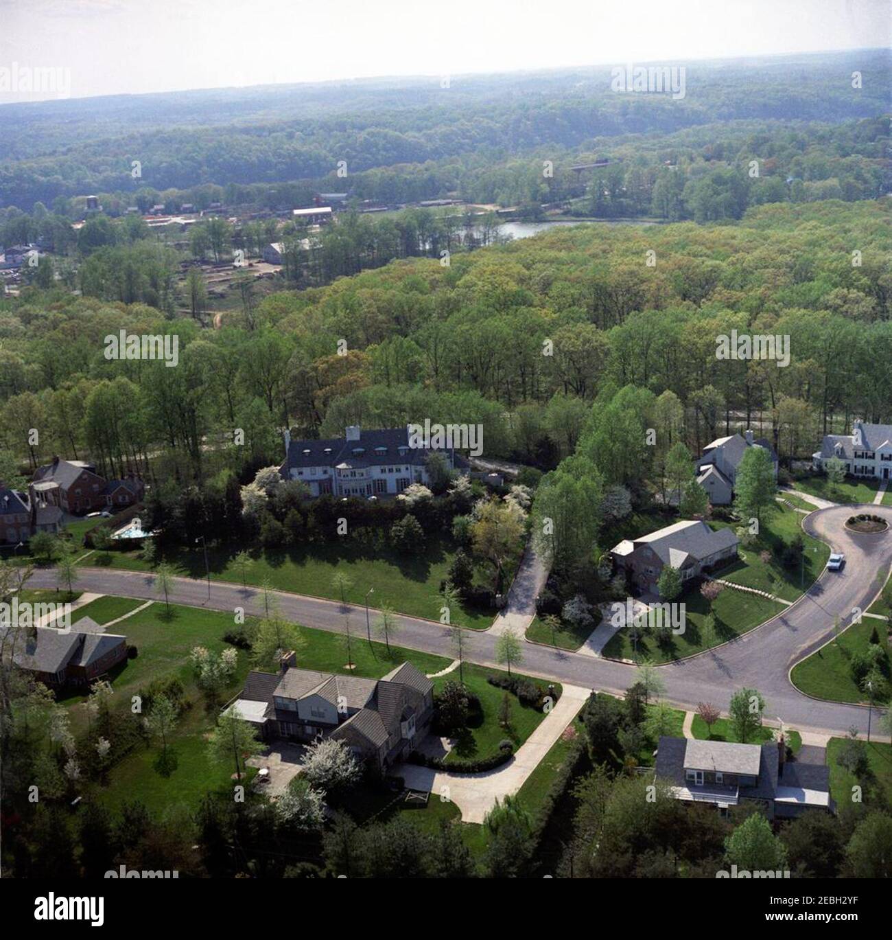 Aerial views of Washington, D.C.. Aerial view of an unidentified ...