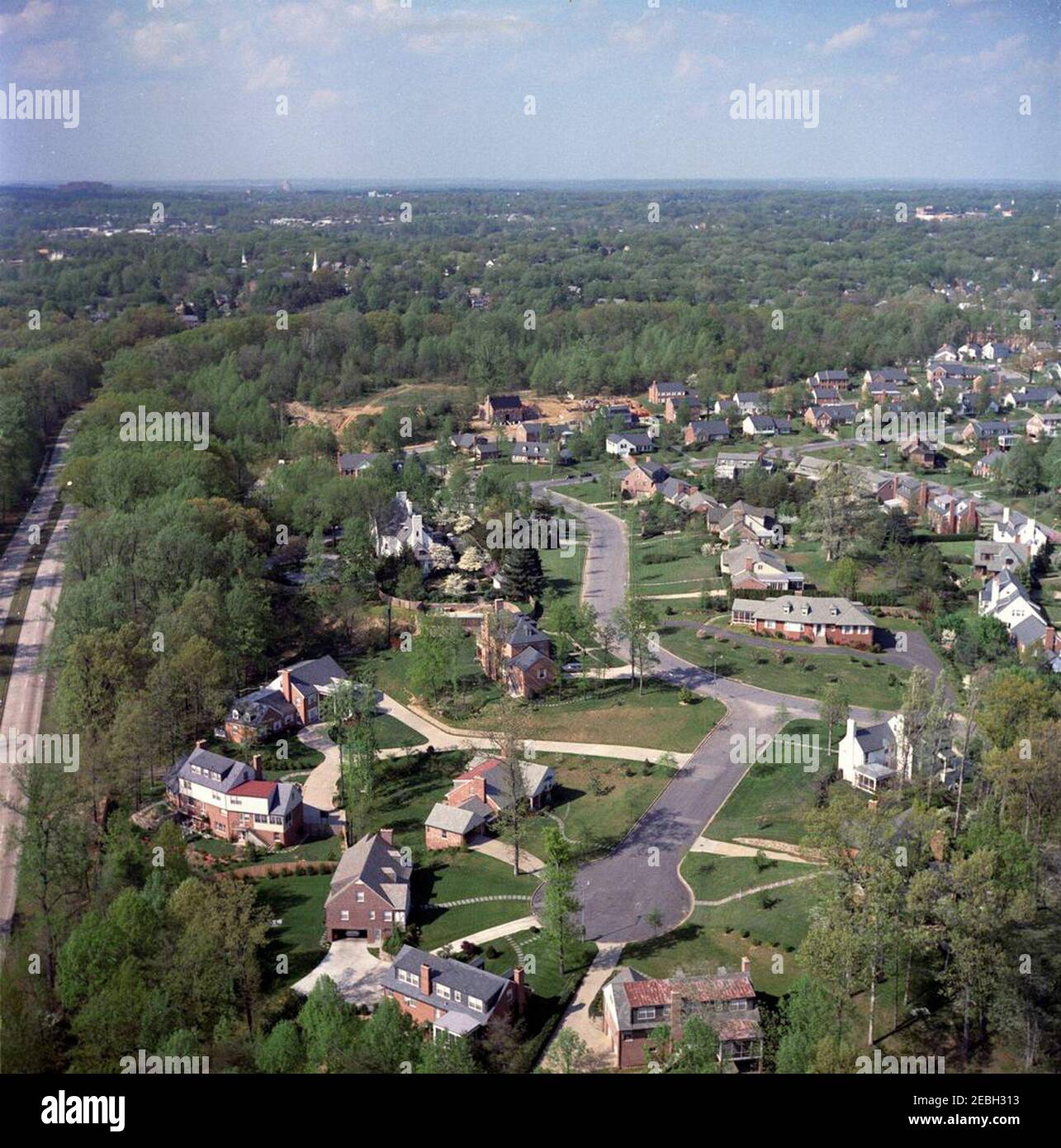Aerial views of Washington, D.C.. Aerial view of an unidentified ...