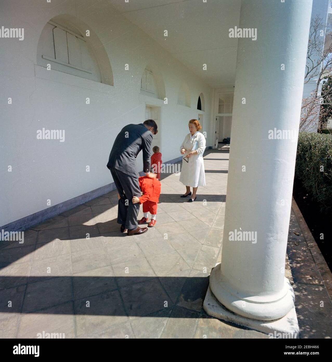President Kennedy with John F. Kennedy, Jr. (JFK, Jr.), u0026 Caroline ...