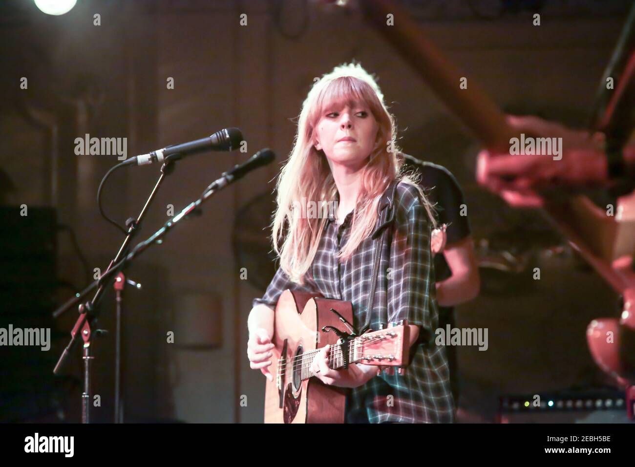 Lucy Rose performing live on stage during the Bushstock festival at ...