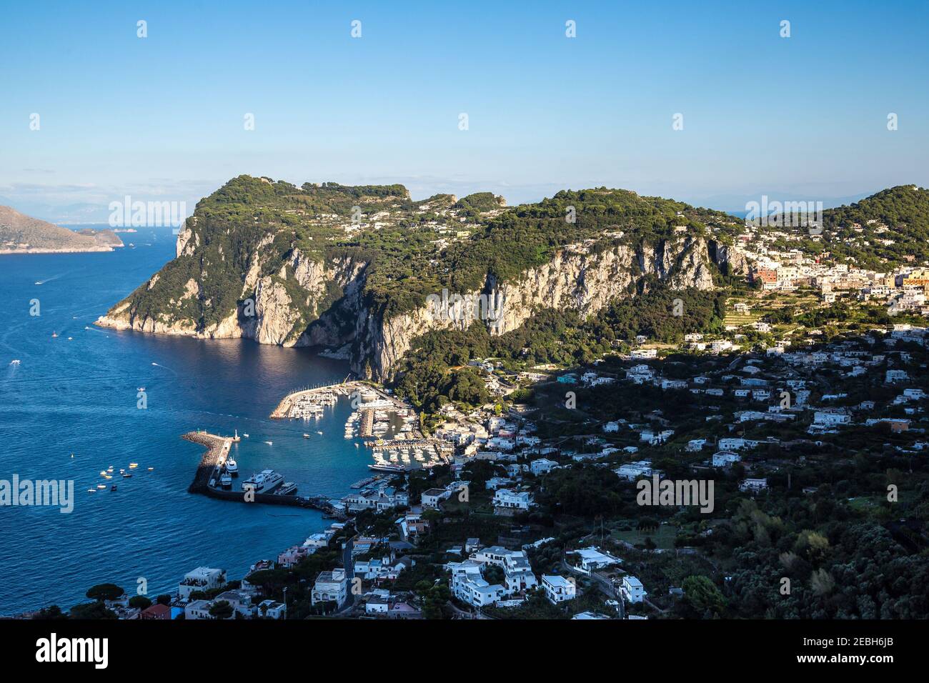 Capri island in a beautiful summer day in Italy Stock Photo - Alamy
