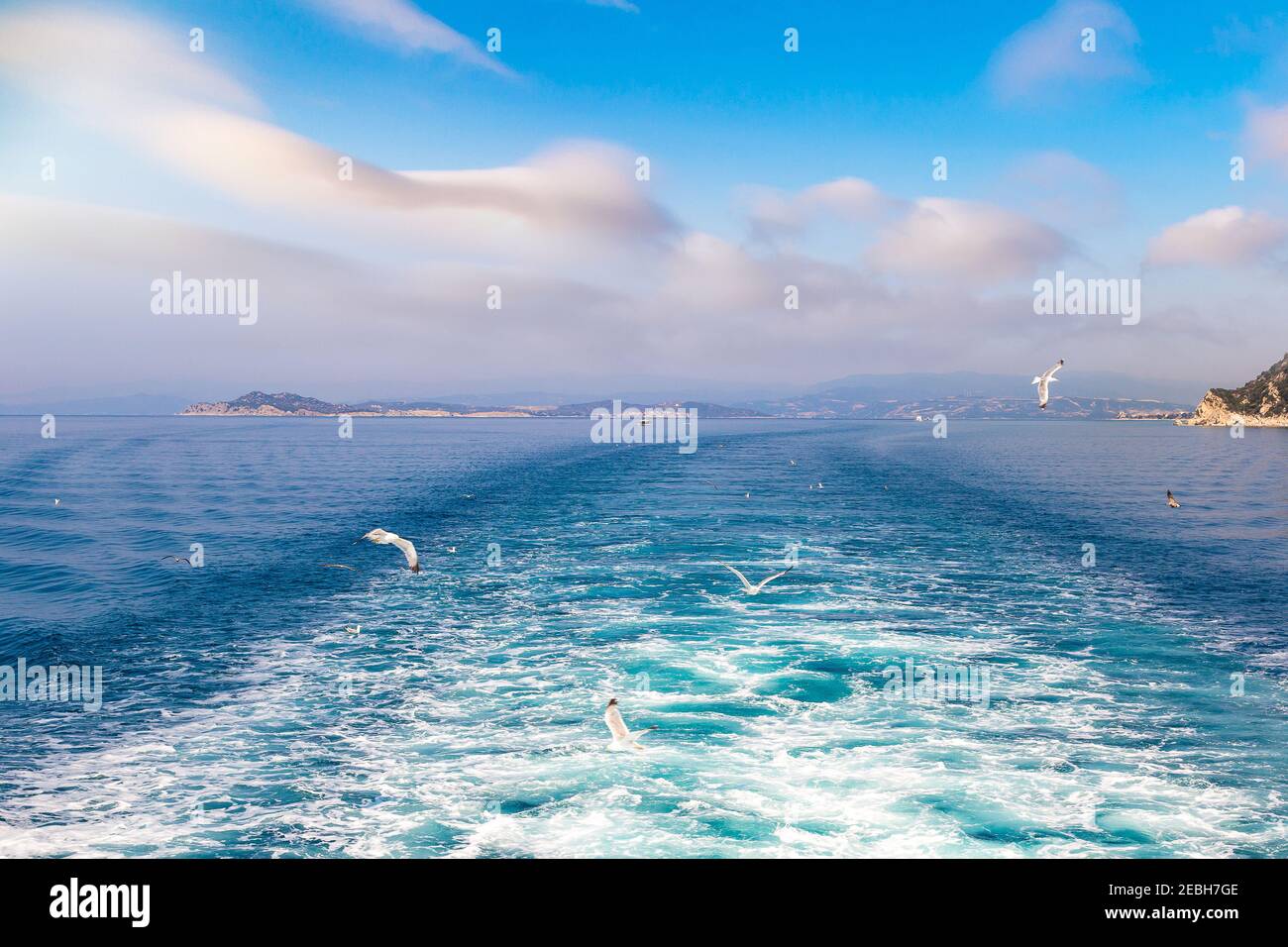 Trace of cruise liner hi-res stock photography and images - Alamy