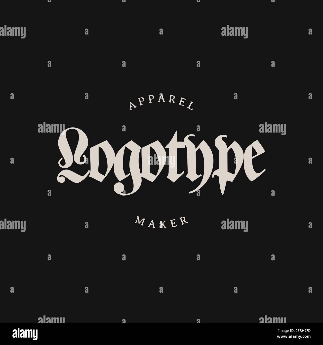 Logo For A Gothic Fashion Brand Stock Photo - Alamy