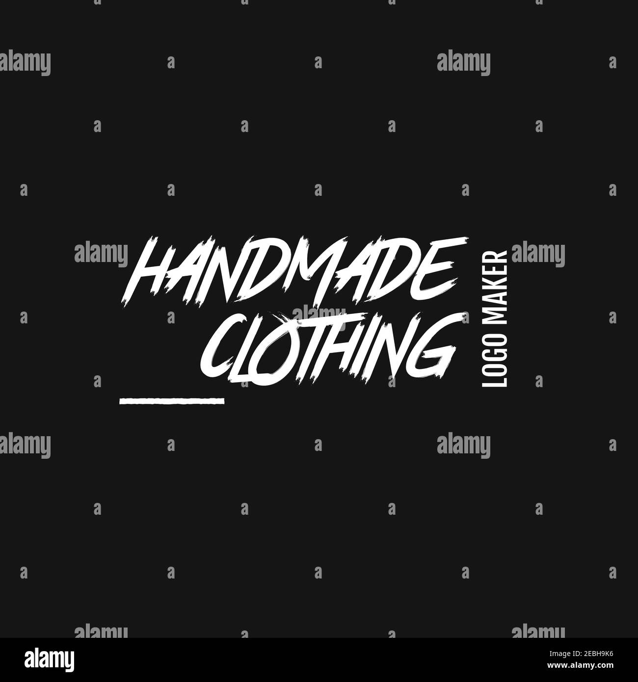 Logo For A Handmade Clothing Brand With A Modern Typeface Stock Photo ...