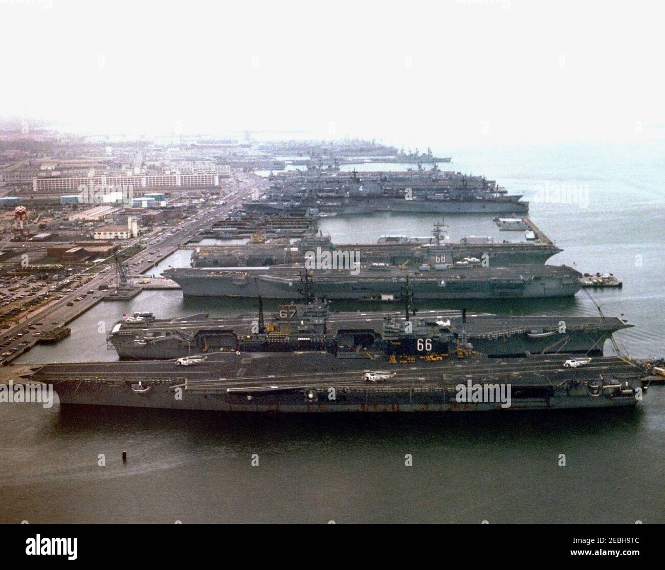 Norfolk navy base piers Stock Photo - Alamy