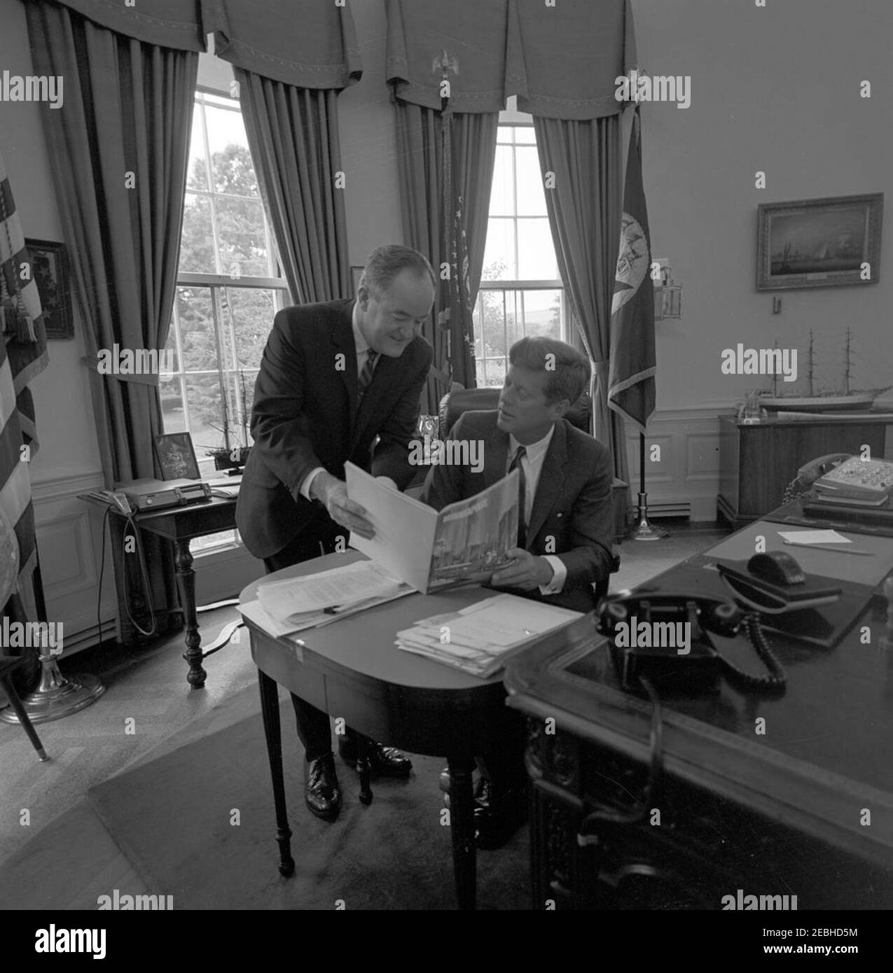 John f kennedy hubert h humphrey hi-res stock photography and images ...