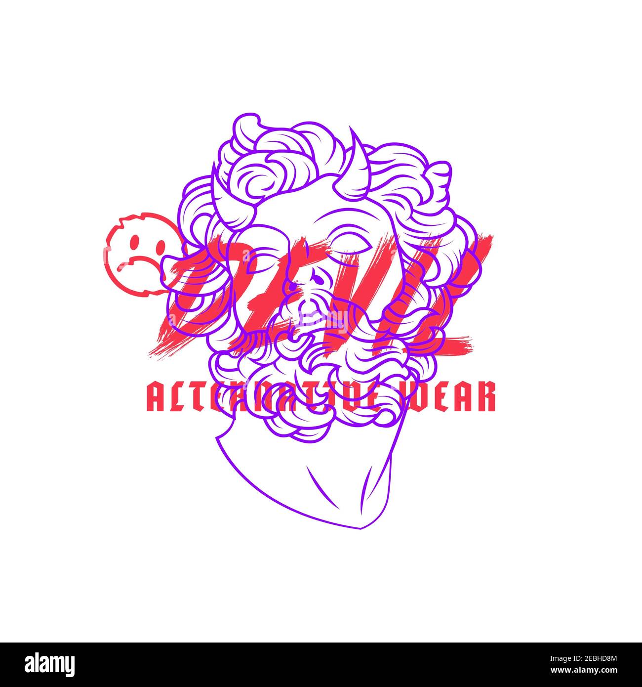 Red devil logo hi-res stock photography and images - Alamy