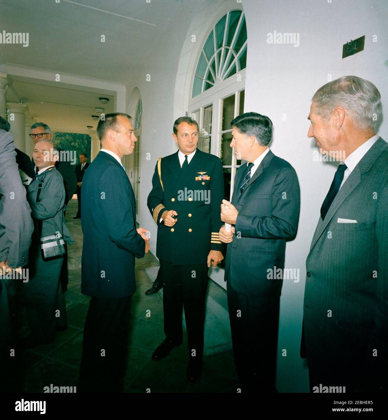 Presentation of the 1962 Collier Trophy to astronauts Lt. Cdr. M. Scott ...