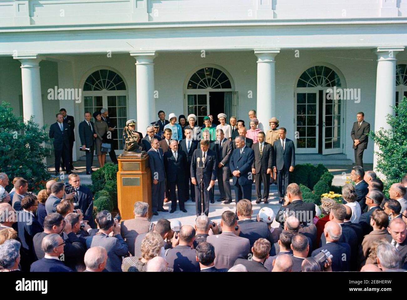 Presentation of the 1962 Collier Trophy to astronauts Lt. Cdr. M. Scott ...