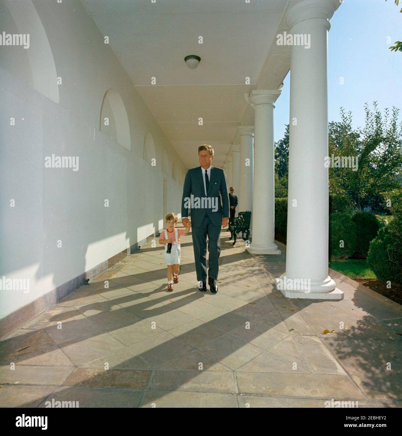 President Kennedy with John F. Kennedy, Jr. (JFK, Jr.). President John ...