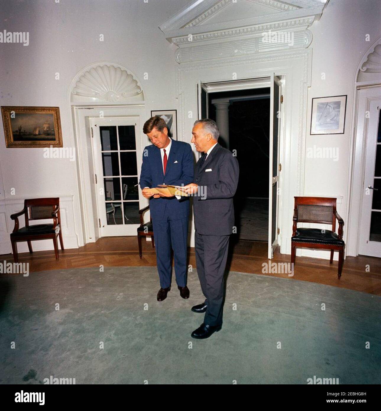 Visit of Howard Mitchell, Director, National Symphony Orchestra, 6:17PM ...