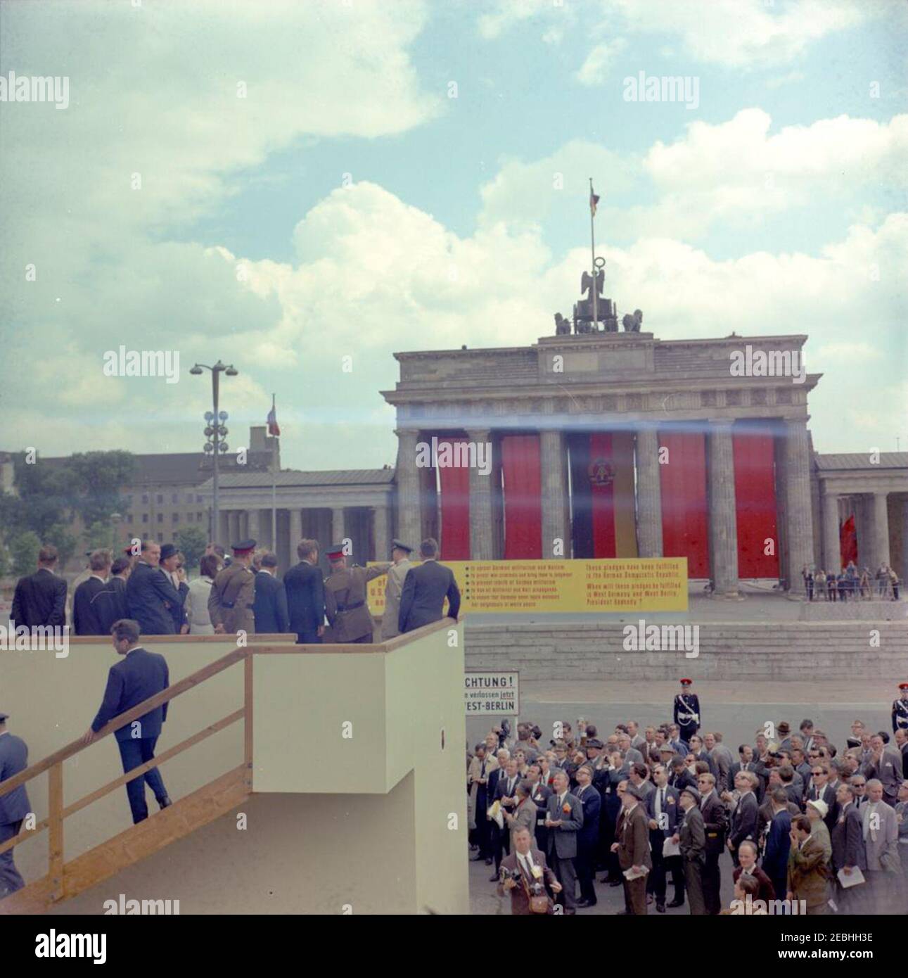 Trip to Europe: Germany, West Berlin, President Kennedy views the ...