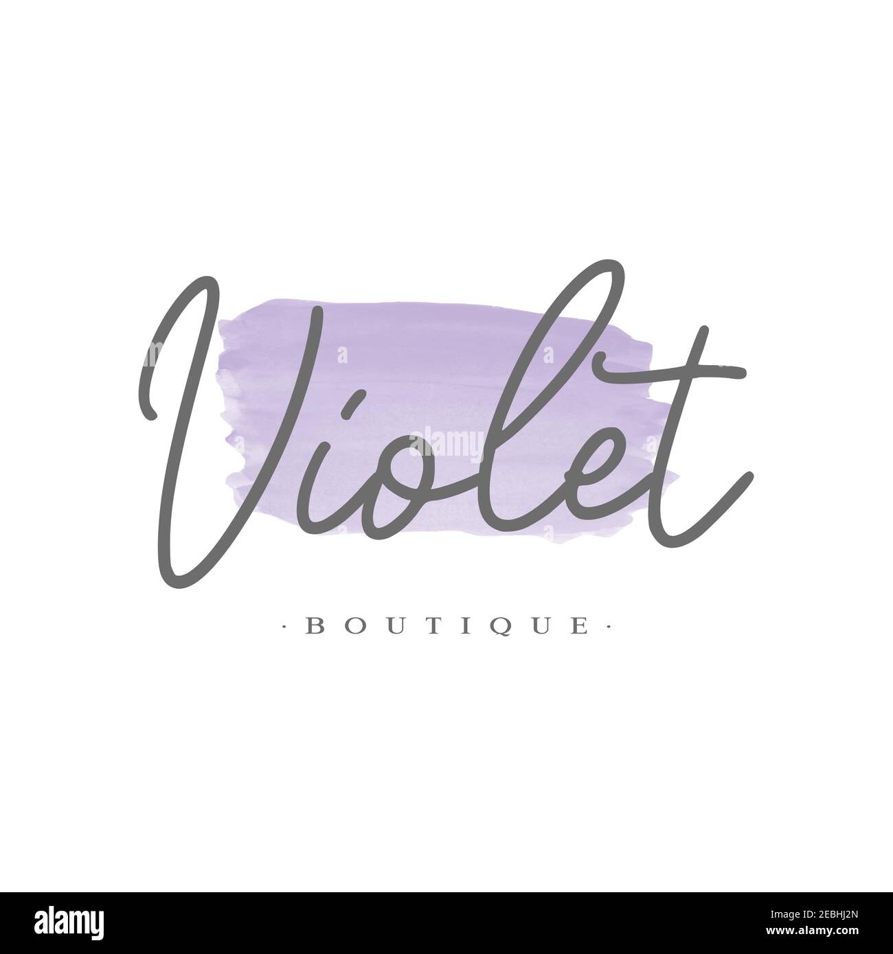 minimalist logo creator with a paintbrush for a boutique Stock Photo ...