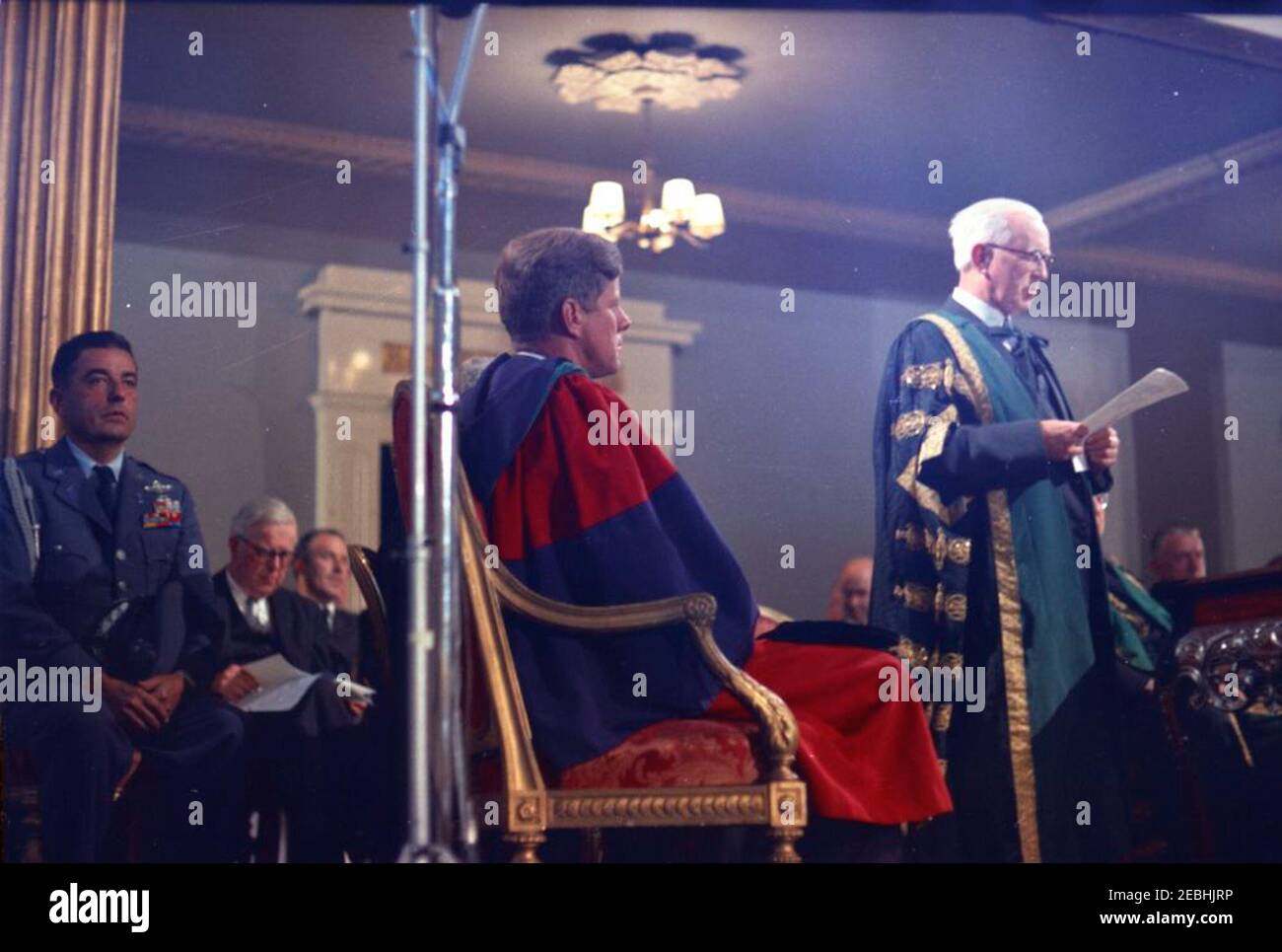 Trip to Europe: Ireland, Dublin: President Kennedy receives honorary ...